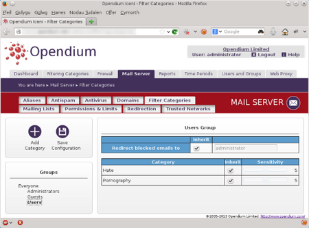 Mail: Filtering - Opendium Documentation